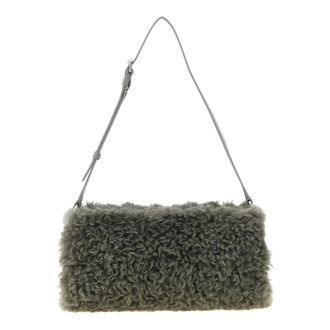 Stella McCartney Shearling Clutch - - Bags - Damen - Grau - ONE SIZE
