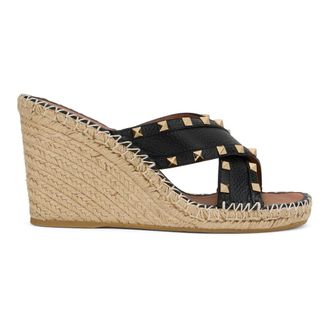 Valentino Garavani Femme, Chaussures, Noir, Taille: 41 EU Sandale compens&eacute;e