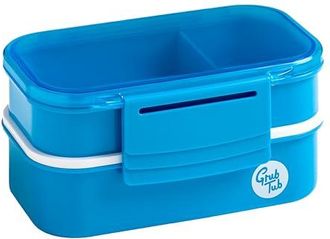 Premier Housewares Grub Tub Lunch Box, 2 Behälter, Besteck