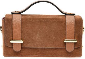 Anna Luchini Braun Rindsledertasche