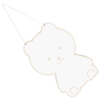 SOLUSTRE B&auml;renf&ouml;rmiger Acryl Wandspiegel mit Holzrahmen Geruchsneutraler Kinderzimmer Spiegelanh&auml;nger Dekorativer Schminkspiegel f&uuml;r Schlafzimmer und Badezimme