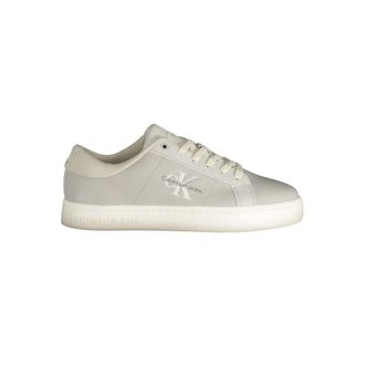 Calvin Klein Herren Cupsole Sneaker Classic Low Laceup Schuhe, Grau (O Mushroom/B White), 42