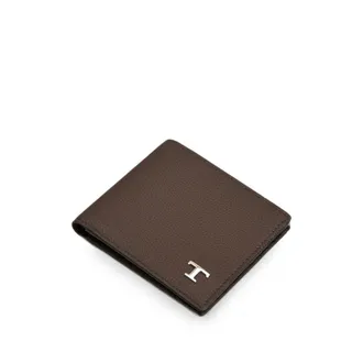 Tod's Pebbled Calfskin Wallet - Brown