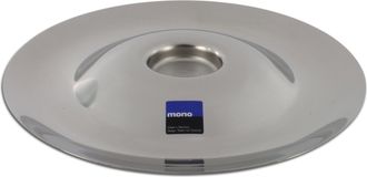 MONO 44385 Teller f&uuml;r Teekanne, Chromnickel-Edelstahl 18/10, 19,8 cm x 1,7 cm