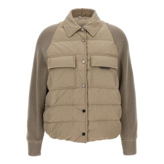 Brunello Cucinelli Damen, Jacken, Beige, XSGr&ouml;&szlig;e
