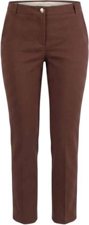 Pinko Pinko, Femme, Pantalons, Brun, Taille: 36 FR Pantalon Slim-fit