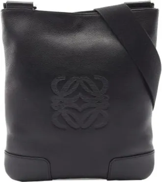 Loewe unisex, Pre-owned, Noir, Taille: ONE Size Sac bandouli&egrave;re en cuir doccasion