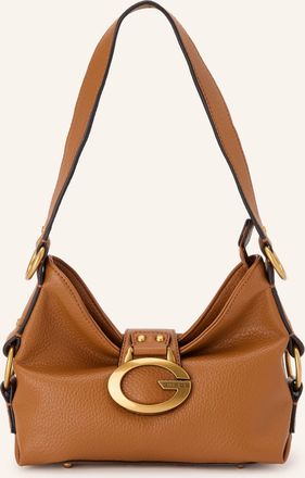 Guess Schultertasche Camden Mini braun
