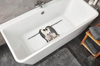 Kleine Wolke Wanneneinlage Jacksons Schwarz-Weiß 36 x 92 cm