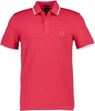 Boss Orange by Hugo Boss BOSS Orange Herren Polo-Shirt rot Slim Fit