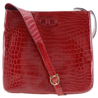 Ferragamo Pre-owned Cuir sacs-ports-paule - Femme - Pre-owned - Rouge - Taille: ONE Size