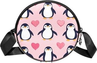 Generic Sac &agrave; bandouli&egrave;re Circle pour femme, petit sac &agrave; bandouli&egrave;re avec fermeture &eacute;clair, bretelles r&eacute;glables, sac &agrave; main rond d&eacute;contract&eacute; pour femmes et fi