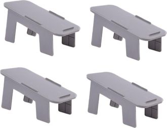 BESPORTBLE 4 Stück Teiliges Schuhregal aus Stabilem Material Doppelschichtiger Platzsparender Schuhstapler für Schuhe Sandalen und Hausschuhe Praktischer Schuhau