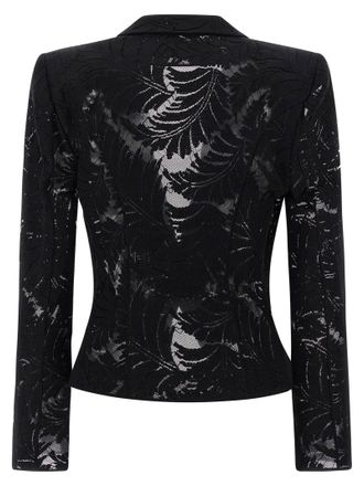 Balmain Lace Blazer - Black
