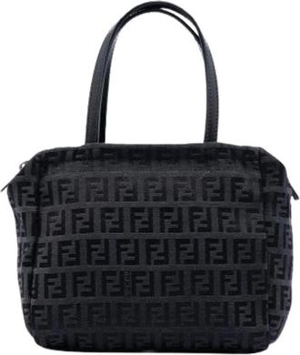 Fendi Sac &agrave; main en toile Pre-owned - Femme - Pre-owned - Noir - Taille: ONE Size