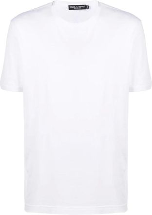 Dolce & Gabbana Homme, Tops, Blanc, Taille: 2XL T-shirts et Polos Blancs