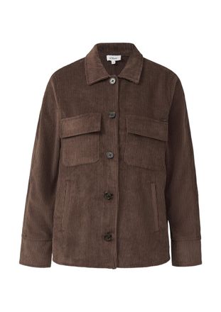 s.Oliver Cordjacke mit Hemdkragen