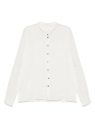 Label Under Construction chemise en lin - Blanc