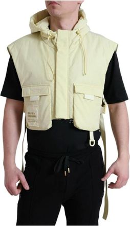 Dolce & Gabbana Homme, Vestes, Jaune, Taille: M Veste de sport à capuche jaune