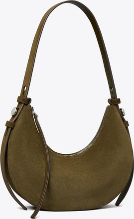Tory Burch Damen Romy Half Moon Tasche aus Wildleder