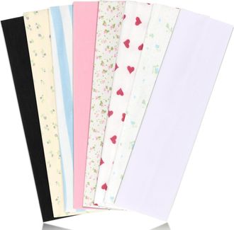 Dreshow Haarband Damen Sport D&uuml;nn Stirnband Damen Baumwolle Haarb&auml;nder Elastisch Headband Antirutsch Haarband Yoga Laufen 8 St&uuml;ck