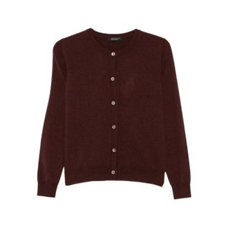 Aragona Gilet en cachemire - Femme - Pulls - Brun - Taille: 40 FR