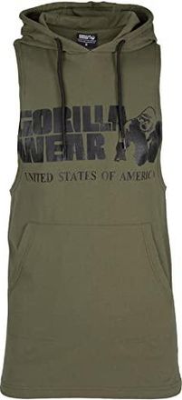 Gorilla Wear Rogers Hooded Tank Top - Army Green - 2XL