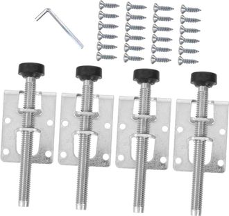 OSALADI Schwerlast Verstellbare Möbelfüße mit Antirutschpads Höhenverstellbare Nivellierfüße für Unebene Böden Möbelbeine für Schränke Werkbänke und Garderobe