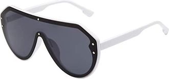 Generic Hommes et pour femmes lunettes de soleil tendance à large monture vacances en plein air plage ombre lunettes de soleil décoratives (couleur : B, taill