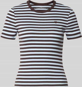 Only Slim Fit T-Shirt aus Baumwoll-Mix Modell VAL