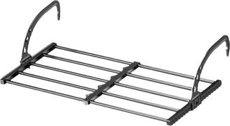 Generico Bettregal f&uuml;r Schlafzimmer, zusammenklappbar und verstellbar, ausziehbarer Kleiderst&auml;nder - f&uuml;r Balkon, Universit&auml;t, Schlafzimmer, Studenten, Moseskor