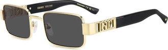 Dsquared2 unisex, Accessoires, Jaune, Taille: 54 MM Lunettes de soleil rectangulaires
