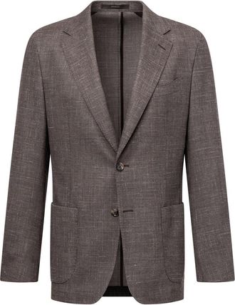 Windsor Ungef&uuml;ttertes Sakko aus einem Woll-Jersey, Shaped Fit in