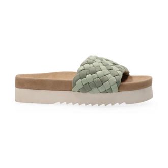 Maruti Leder Chalk Green Sliders - - Shoes - Damen - Gr&uuml;n - 40 EU