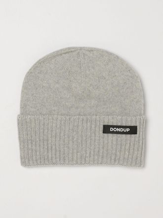 Dondup Bonnet en laine avec revers et logo contrastant