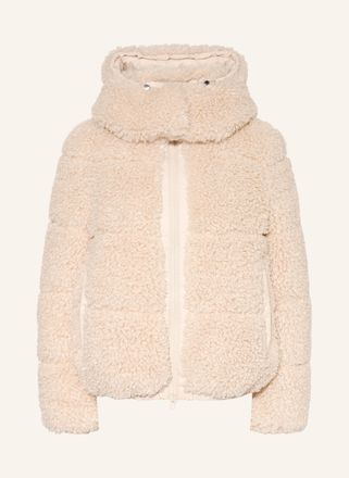 Save The Duck Save The Duck Kunstfell-Jacke Lenora Mit Abnehmbarer Kapuze weiss