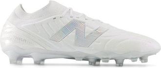 New Balance Unisex Tekela Elite Low FG V5 in Wei&szlig;/Violett/Grau, Synthetik, Gr&ouml;&szlig;e 42.5