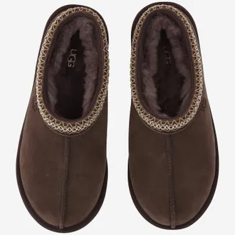 UGG Womens Tasman Ii Suede Mules Dark Brown