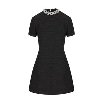 Valentino Besticktes Minikleid - - Dresses - Damen - Schwarzk - S