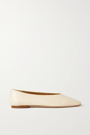 Aeyde Kirsten Ballerinas Aus Leder - Creme