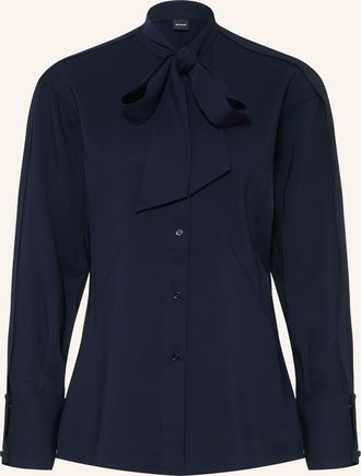 HUGO BOSS Schluppenbluse Bornaz blau