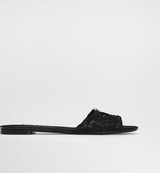Dolce & Gabbana Ciabatta Flat - Frau Pantoletten Und Mules Schwarz 41.5