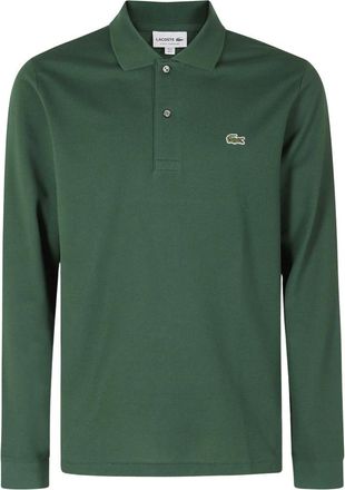 Lacoste Polo L.12.12 Manches Longues Coupe Classique - Homme - Tops - Vert - Taille: M