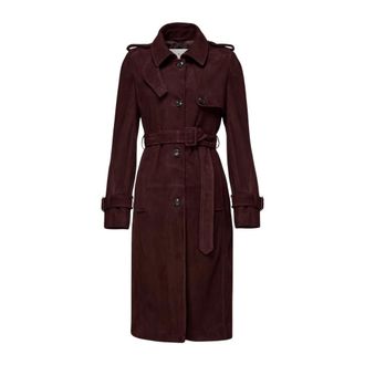 VSP Vsp, Femme, Vestes, Rouge, Taille: 40 FR Helena Leather Coat