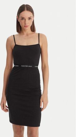 Calvin Klein Kleid f&uuml;r den Alltag LV047F289G Schwarz Slim Fit