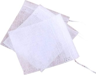 Generic 50 leere Teefilterbeutel, Teefilter, leer, mit Kordel, 9 x 7 cm, wei&szlig;, kreativ und n&uuml;tzlich, langlebiges Design