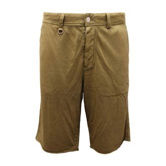 Paolo Pecora Bermuda Jersey Shorts in Gr&uuml;n - - Shorts - Herren - Gr&uuml;n - L