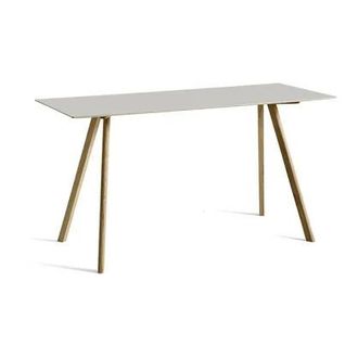 HAY Table laquée CPH30, pietement en chêne Hay