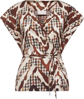 Pierre-Louis Mascia Femme, Blouses et Chemises, Brun, Taille: 38 FR Beadox Gilet