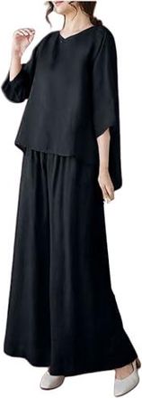 Generic Chemise De Nuit Polaire Femme Pyjama Court Femme Ensemble Deux Hauts Respirants En Coton Et Lin Ample Et Large Chemise De Nuit Chaude Nuisette Sexy Pu